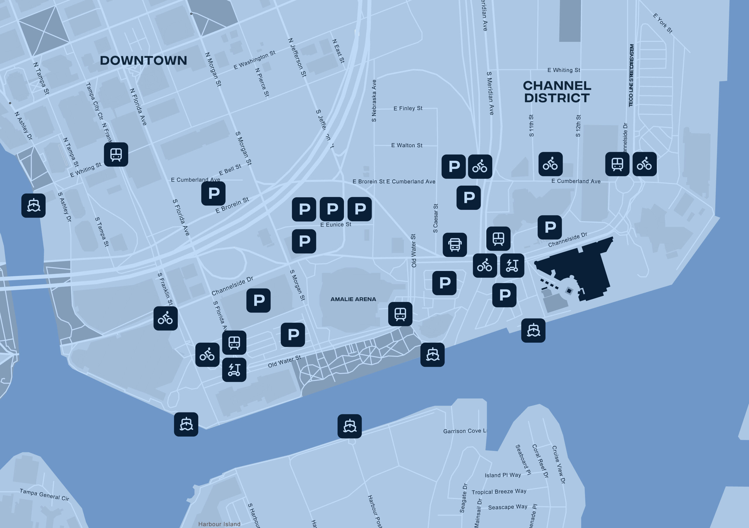 Find Us | Sparkman Wharf | Water Street Tampa